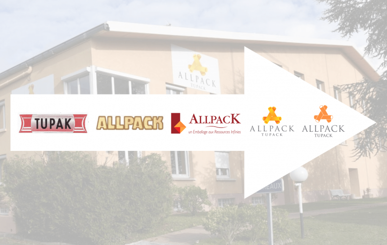 Évolution du logo d'ALLPACK - allpack